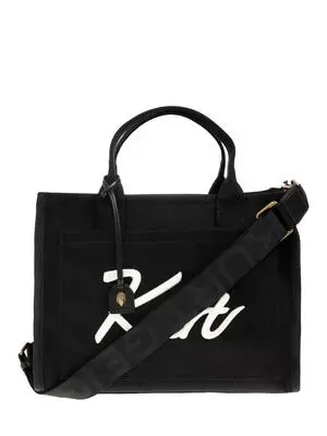 Kurt Geiger Embroidered Logo Tote Bag - Black