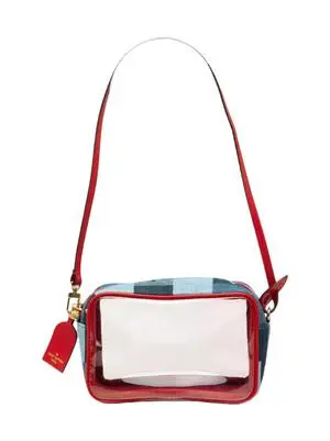 LOUIS VUITTON Louis Vuitton Monogram Denim Patchwork Beach Pouch Shoulder Bag