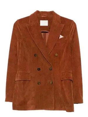 CIRCOLO 1901 Circolo 1901 Double-Breasted Corduroy Blazer