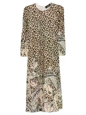 ETRO ETRO Leopard Print Midi Dress