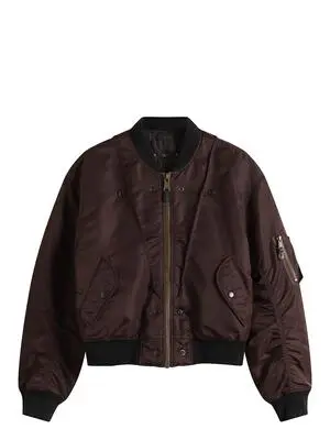 MAISON MARGIELA Reversible Bomber Jacket - Dark Brown