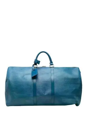 LOUIS VUITTON 1994 Epi Keepall 55 Travel Bag Blue