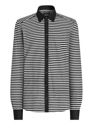 DOLCE & GABBANA Striped Jersey Gold-shape Shirt