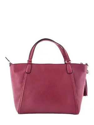 Gucci Gucci Soho Convertible Top Handle Bag Leather Small Satchel Pink