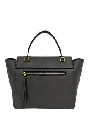 Celine 2019 Micro Grained Calfskin Belt Bag Satchel - Grey