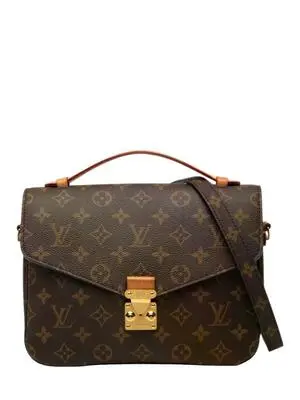 LOUIS VUITTON 2020 Monogram Pochette Metis Satchel - Brown
