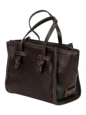 GIANNI CHIARINI Marcella Grained Leather Tote Bag Brown