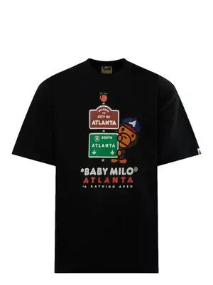 A BATHING APE Baby Milo Graphic-print T-shirt - Black