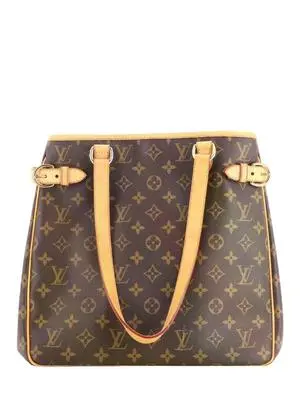 LOUIS VUITTON Batignolles Handbag Monogram Canvas Vertical Tote Bag - Brown
