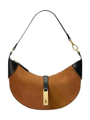 POLO RALPH LAUREN Mini Polo Id Suede Shoulder Bag