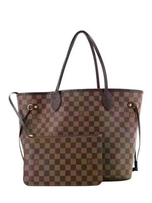 LOUIS VUITTON Neverfull Nm Damier Mm Tote Bag - Brown