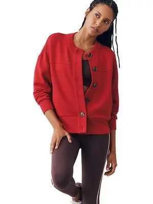 Varley Olwen Cardigan Sweater - Red