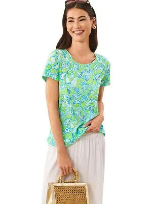 Lilly Pulitzer® LILLY PULITZER® Etta Scoop Neck Top Blue