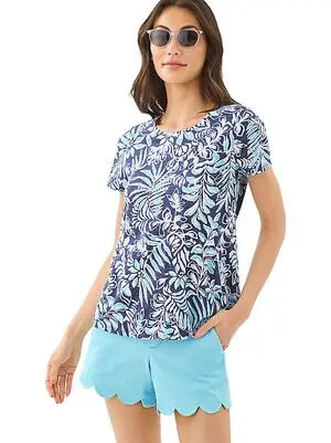 Lilly Pulitzer® LILLY PULITZER® Etta Scoop Neck Top Sapphire