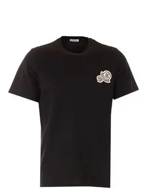 Moncler Moncler Men Double Logo T-Shirt Black