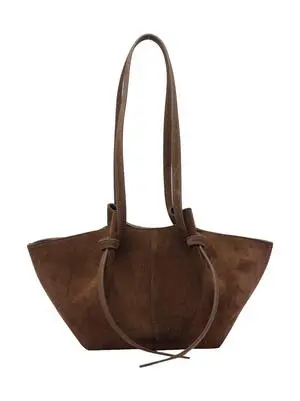 Yuzefi Suede Mochi Shoulder Bag - Brown