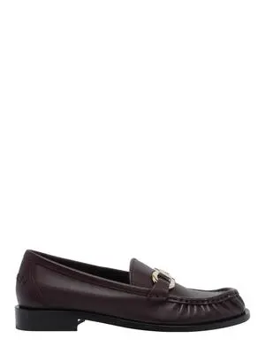 FERRAGAMO Gancini Loafers - Red