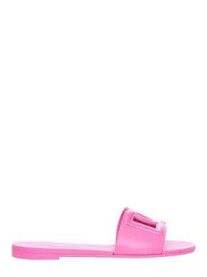 Dolce & Gabbana Dg Logo Perforated Slides - Multicolor