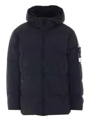 STONE ISLAND STONE ISLAND Garment Dyed Crinkle Reps Logo Down Jacket