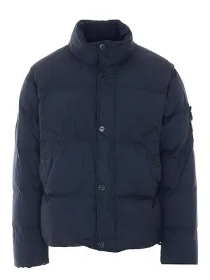 Stone Island Garment Dyed Crinkle Reps Down Jacket - Blue