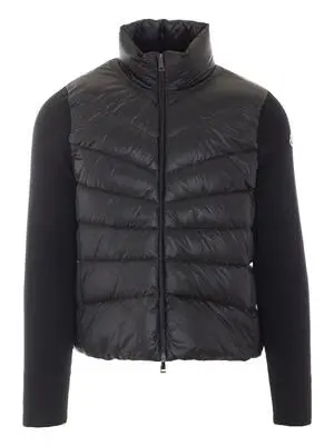 Moncler Logo Padded Cardigan - Black