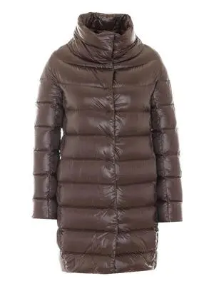 Herno Dora Long Down Jacket - Brown