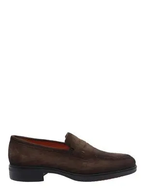 SANTONI Santoni Suede Loafers - Made In Italy