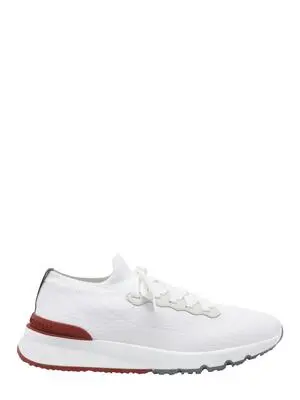 BRUNELLO CUCINELLI Brunello Cucinelli White Knit Runner Sneakers