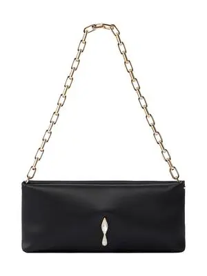 CHRISTIAN LOUBOUTIN Maykimay Crystal-embellished Shoulder Bag - Black