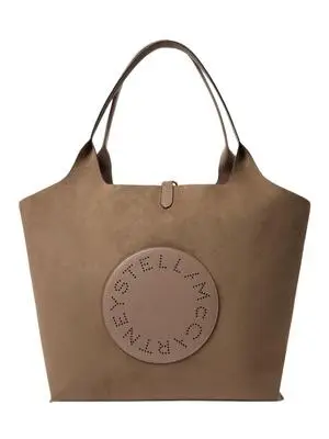 Stella McCartney Stella Logo Perforated Tote Bag - Tan