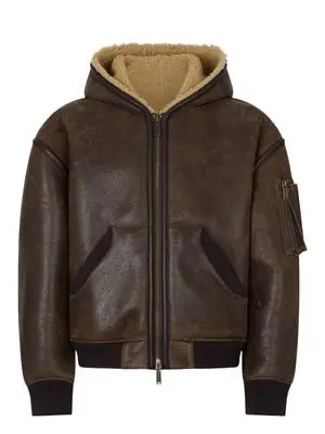 Dsquared2 80's Bomber" Hooded Jacket - Brown