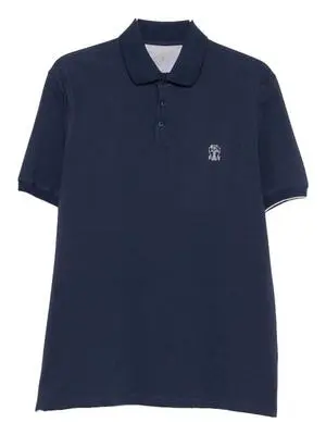 Brunello Cucinelli Logo-embroidered Polo Shirt - No