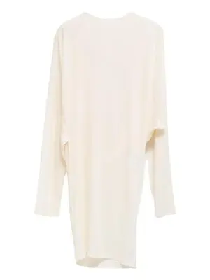 Jacquemus Draped Open-back Mini Dress - White