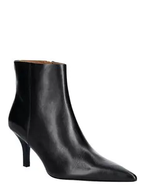 Patrizia Pepe Pointed Toe Stiletto Ankle Boots - Black Silver