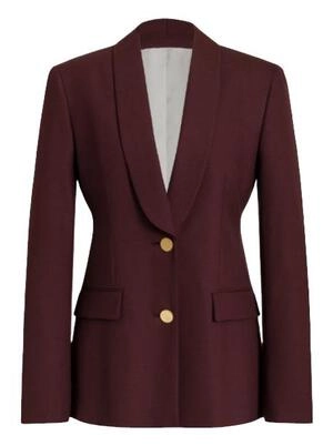 Alberta Ferretti Buttoned Tailored Blazer - Red