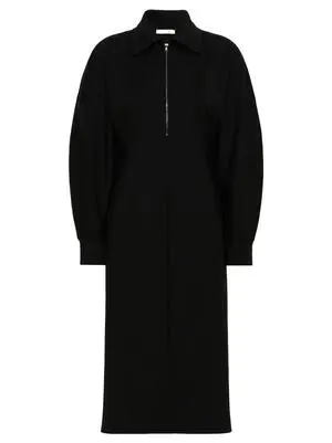 Max Mara Wool And Lyocell Jersey Dress - Black