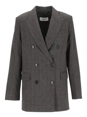 AL DUCA DAOSTA 1902 Checked Double-breasted Blazer - Grey