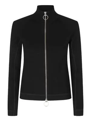 Ports 1961 High-neck Zip-up Cardigan - Black
