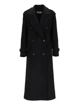 AL DUCA DAOSTA 1902 Long-sleeved Double-breasted Coat - Black