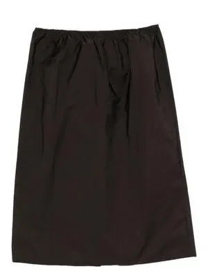 Carven Elastic Waist Midi Skirt - Brown