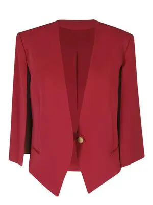 Alberta Ferretti Long Sleeve Blazer - Rosso