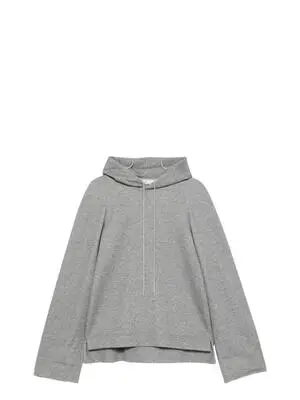 Carven Long-sleeved Hooded Sweatshirt - Grey