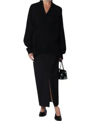 EXTREME CASHMERE Extreme Cashmere Asymmetrical V-Neck Cardigan