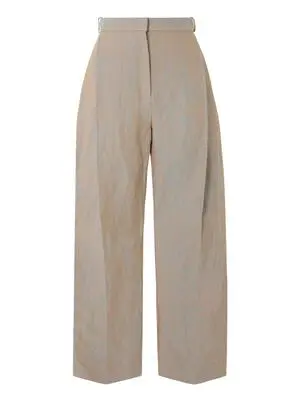 Tove Pleated Hemp Straight-leg Pants - No