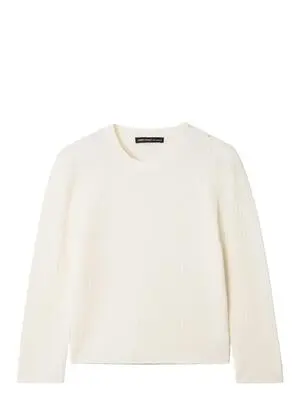 JAMES PERSE Cropped Ribbed Wool-blend Sweater - No