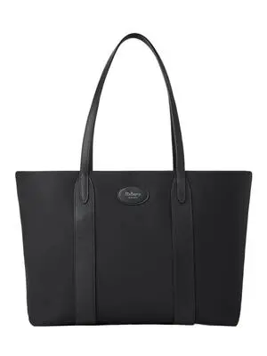 Mulberry Logo Patch Top Handle Bag - Black