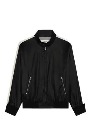 Celine Dash Snow Blouson Jacket In Lightweight Nylon - Black