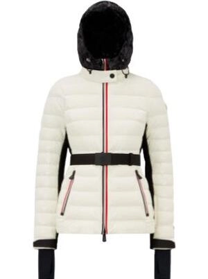 Moncler Bruche Hooded Down Ski Jacket - White