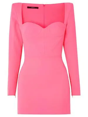 Alex Perry Fluorescent Stretch Crepe Mini Dress - No