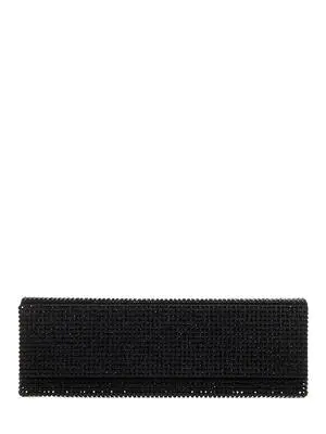 Amina Muaddi Flip Shoulder Bag - Black